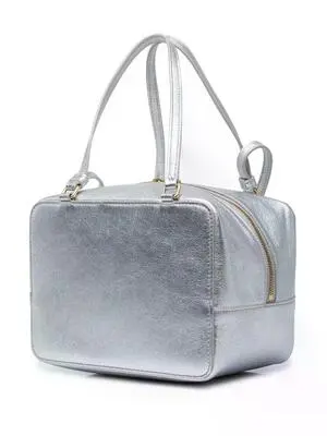 Celine 2023 Laminated Calfskin Cuir Triomphe Folded Cube Bag Satchel