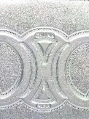 Celine 2023 Laminated Calfskin Cuir Triomphe Folded Cube Bag Satchel