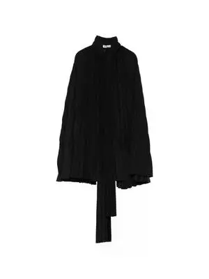 Balenciaga Pleated Blouse - Black