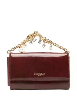 RUE MADAM PARIS The Case Chain Leather Shoulder Bag - Red