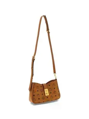 Mcm Small Tracy Logo-print Monogram Shoulder Bag