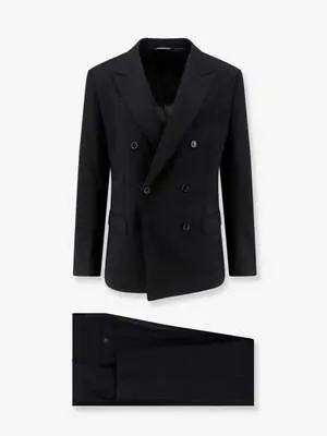 Dolce & Gabbana Martini Light Virgin Wool Suit - Black