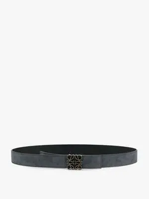 Loewe Anagram Suede Belt - Grey