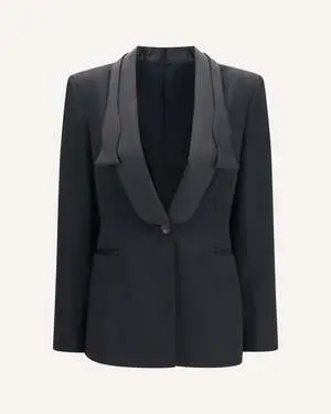 Brunello Cucinelli Wool Jacket With Shawl Lapels