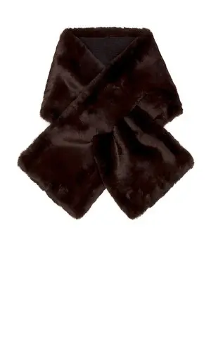 FAVORITE DAUGHTER The Cozy Loop Scarf In Brown - Ganache