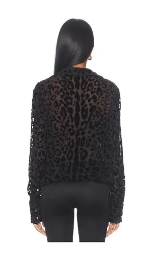Eterne Vivi Leopard Burnout Blouse