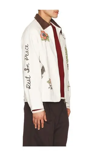 DUVIN DESIGN Rest In Paradise Jacket In Cream