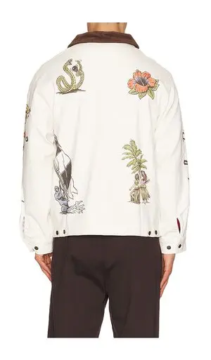 DUVIN DESIGN Rest In Paradise Jacket In Cream
