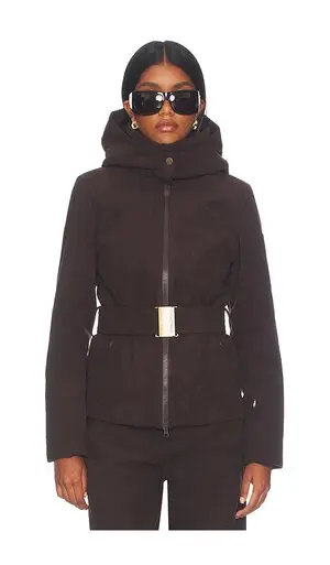 WE NORWEGIANS Britt Tailored Ski Jacket In Chocolate - Brown