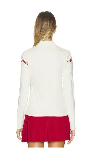 MALBON Sierra Mockneck Top In Cream