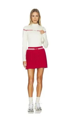 MALBON Sierra Mockneck Top In Cream