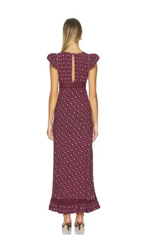 Free People Eternal Soul Maxi Dress In Burgundy