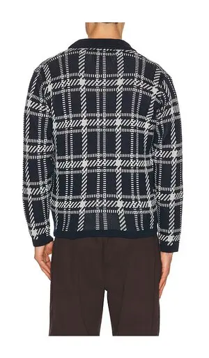 PEREGRINE Lumber Knitted Shirt In Blue