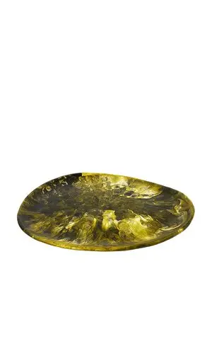 Dinosaur Designs Large Pebble Platter In Green