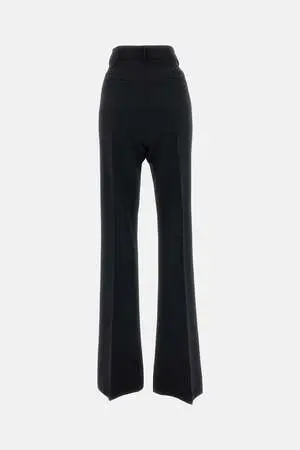 Sportmax Stretch Wool Twill Flare Trousers
