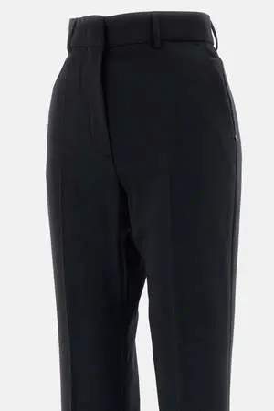 Sportmax Stretch Wool Twill Flare Trousers