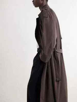 THE ROW Marcia Brushed Twill Trench Coat