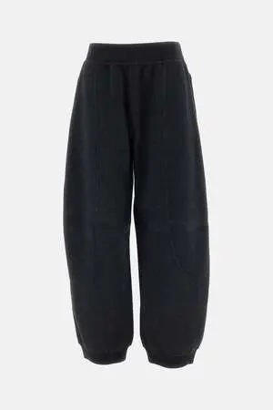 Max Mara Wool And Cashmere Jersey Jogger Trousers - Multicolor