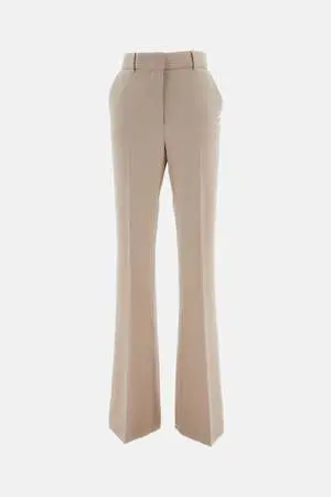 Sportmax Stretch Wool Twill Flare Trousers - Multicolor