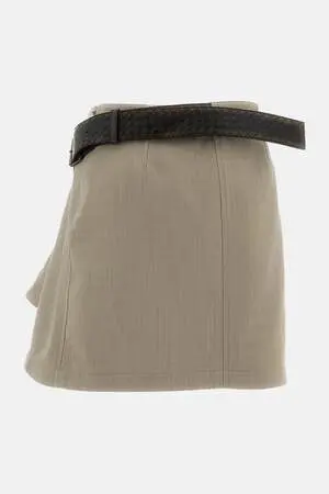 Bottega Veneta Soft Wool Twill Skirt