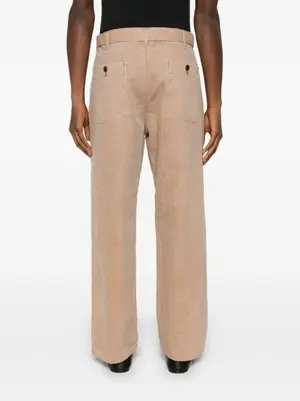 Auralee Canvas Belted Trousers