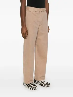 Auralee Canvas Belted Trousers
