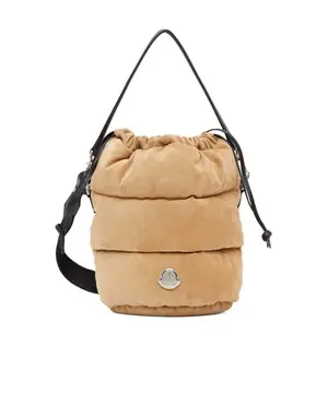 Moncler Caradoc Quilted Bucket Bag - Tan
