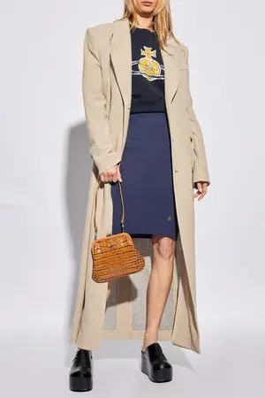 VIVIENNE WESTWOOD Orb Embroidered Pencil Skirt