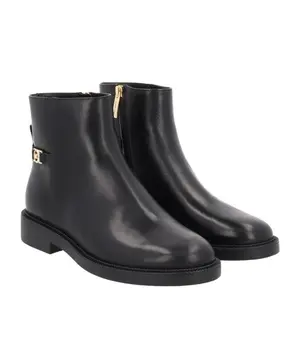 Michael Kors Logo Plaque Ankle Boots