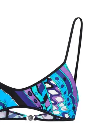 Emilio Pucci Vivara-print Balconette Bikini Top