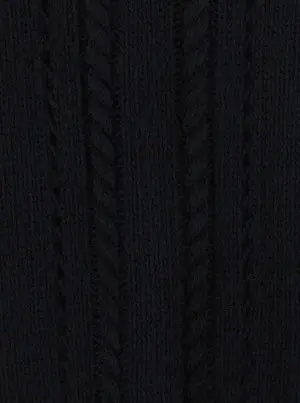 TWINSET Cable Knit V-neck Sweater