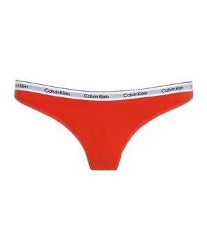 Calvin Klein Elastic Waist Thong - Red