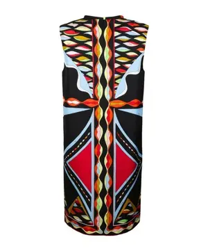 Emilio Pucci Dune Printed Shift Dress - Black