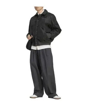 ADIDAS ORIGINALS Collar Snap Button Cropped Jacket