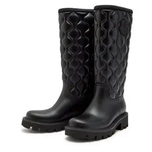 Moncler Rubber Knee-high Wellington Boots