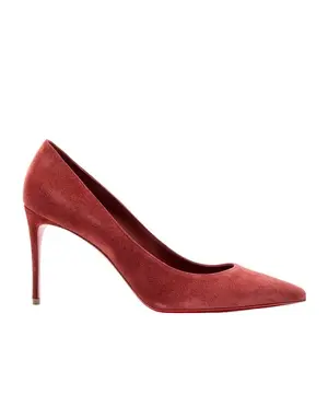 CHRISTIAN LOUBOUTIN Suede Pumps - Red