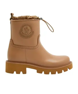 Moncler Rubber Wellington Boots - Brown