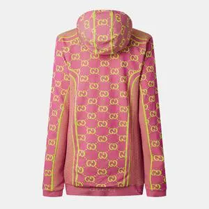 Gucci All-over Jacquard Print Hooded Zip Jacket