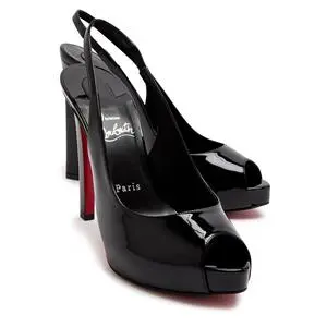 CHRISTIAN LOUBOUTIN Patent Leather Sandals