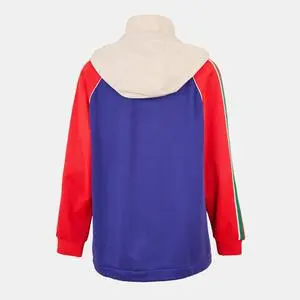 Gucci Color-block Half-zip Hooded Pullover Jacket