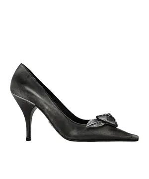 Prada Leather Pointed-toe Pumps - Black