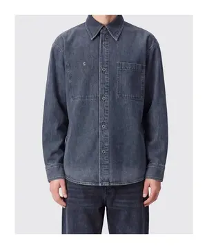 WOOYOUNGMI Graphic Back Denim Shirt