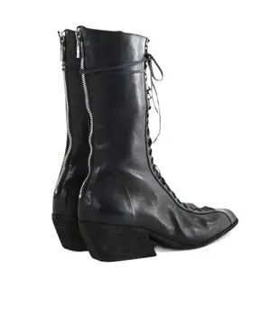 Guidi Soft Horse Full Grain Laced Up Backzip Boot