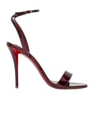CHRISTIAN LOUBOUTIN Patent Leather Sandals - Red