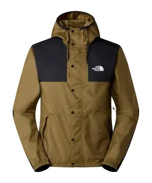 The North Face Khaki And Black Color Block Hooded Jacket - Brown