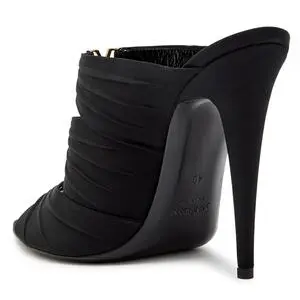 Saint Laurent Satin-crepe Mules