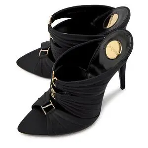 Saint Laurent Satin-crepe Mules