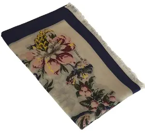 Etro Wool-blend Scarf With Fil Coupé Floral Pattern