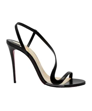 CHRISTIAN LOUBOUTIN Leather Heeled Sandals - Black