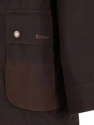 Barbour Modern Border Long-sleeved Waxed Coat